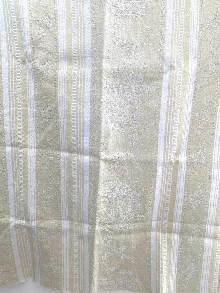Antique French Natural Damask Linen Fabric Panel 50x50cm – Lily Pond