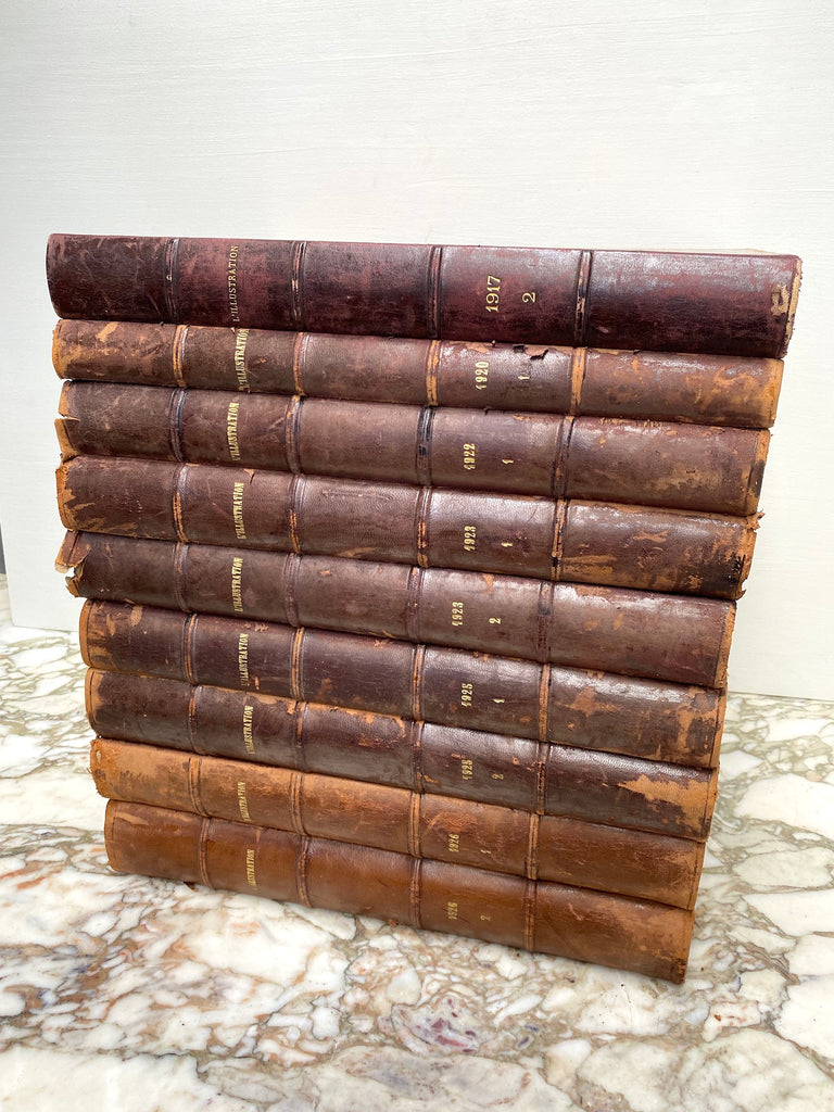 Antique French L'Illustration Bound Newspaper Archive 1917 - 1926 ...